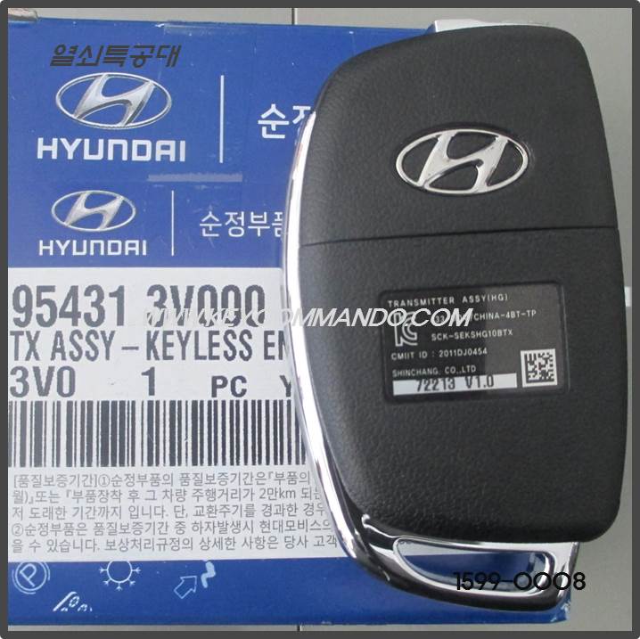상품 상세보기 : 현대 - HG그랜져 스마트키 품번:95431 3V000