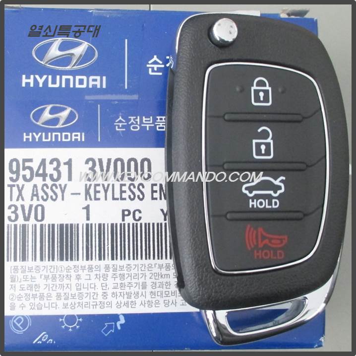 상품 상세보기 : 현대 - HG그랜져 리모트 스마트키 품번:95431 3V000